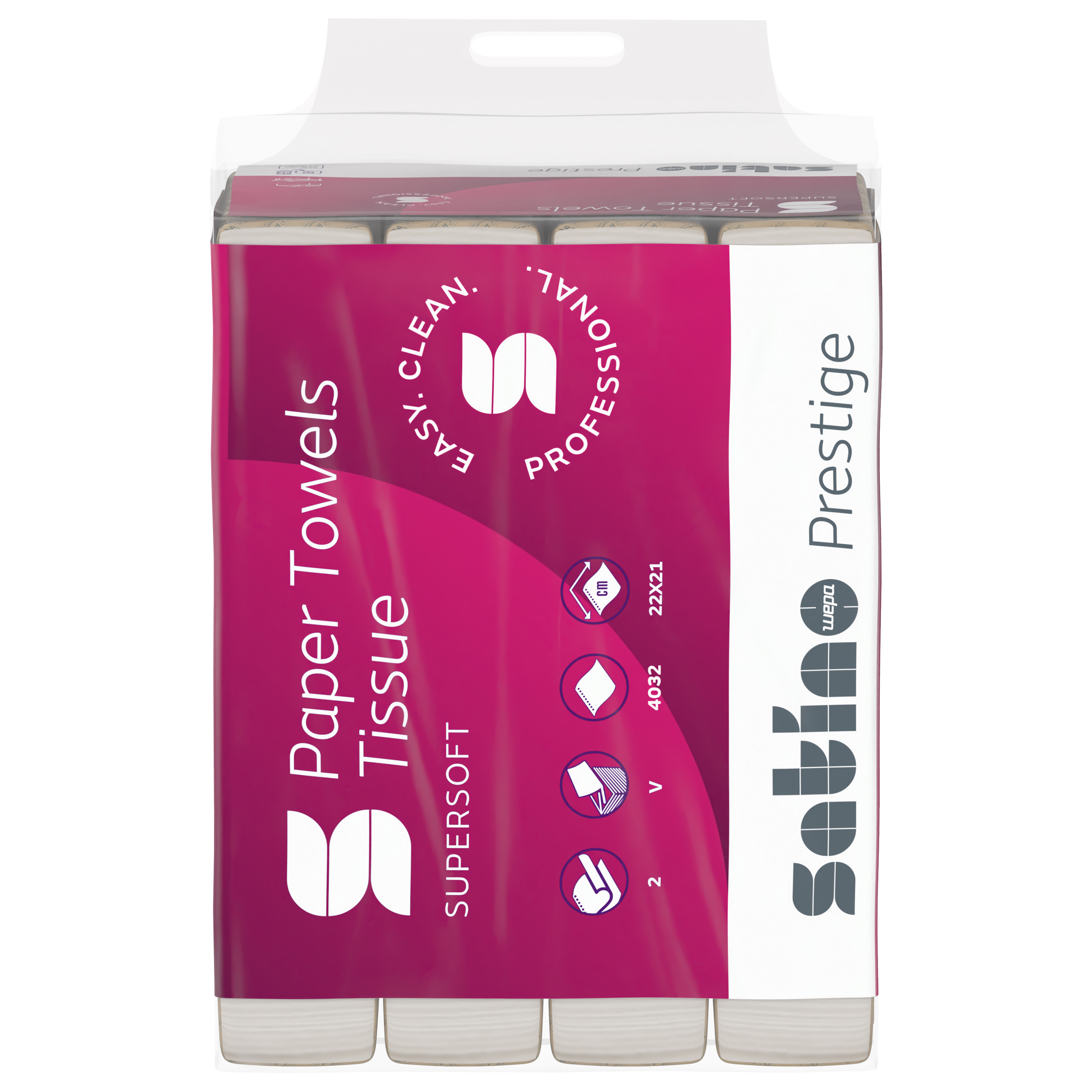 Tower paper, V-fold - Satino by WEPA